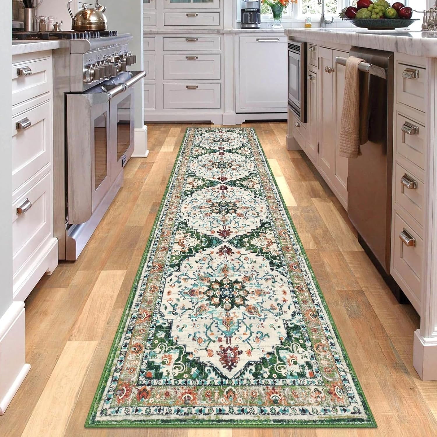 MJIAexp 2'x8' Boho Kitchen Runner Rug Indoor Machine Washable Hallway ...