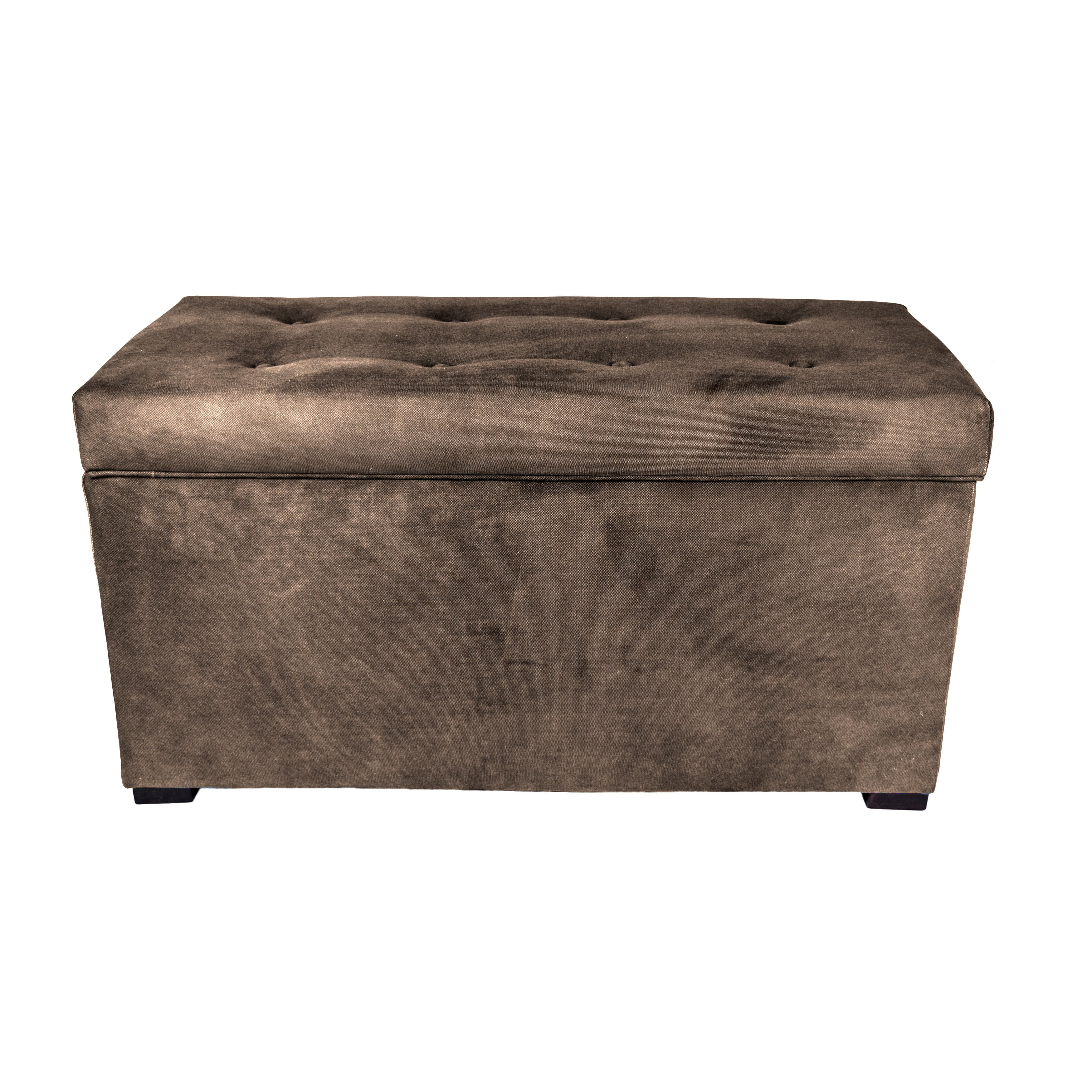 MJL Furniture Angela 8-button Tufted Obsession Storage Trunk Bench ...
