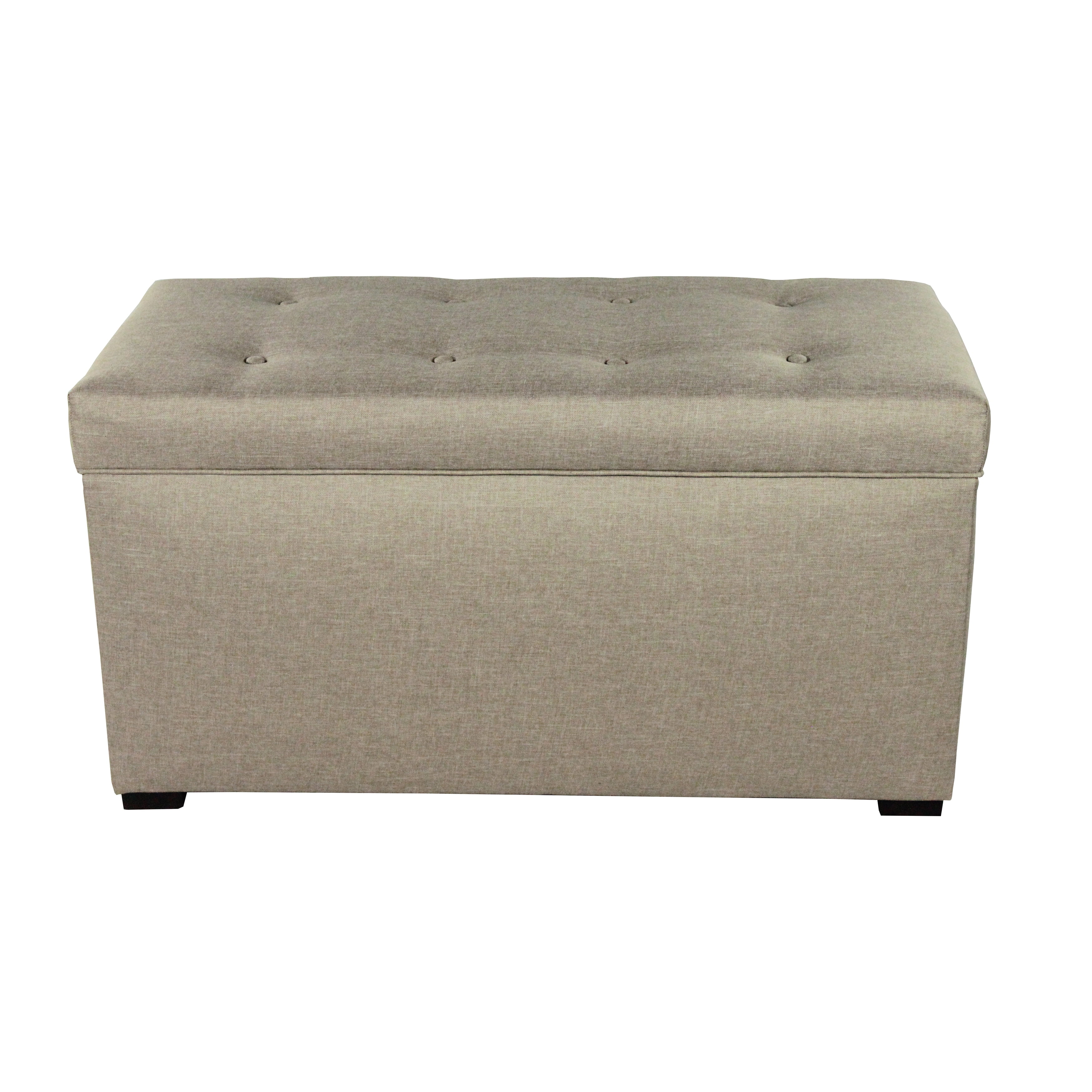MJL Furniture Designs Angela 8 Button Tufted Beige Storage Trunk ...