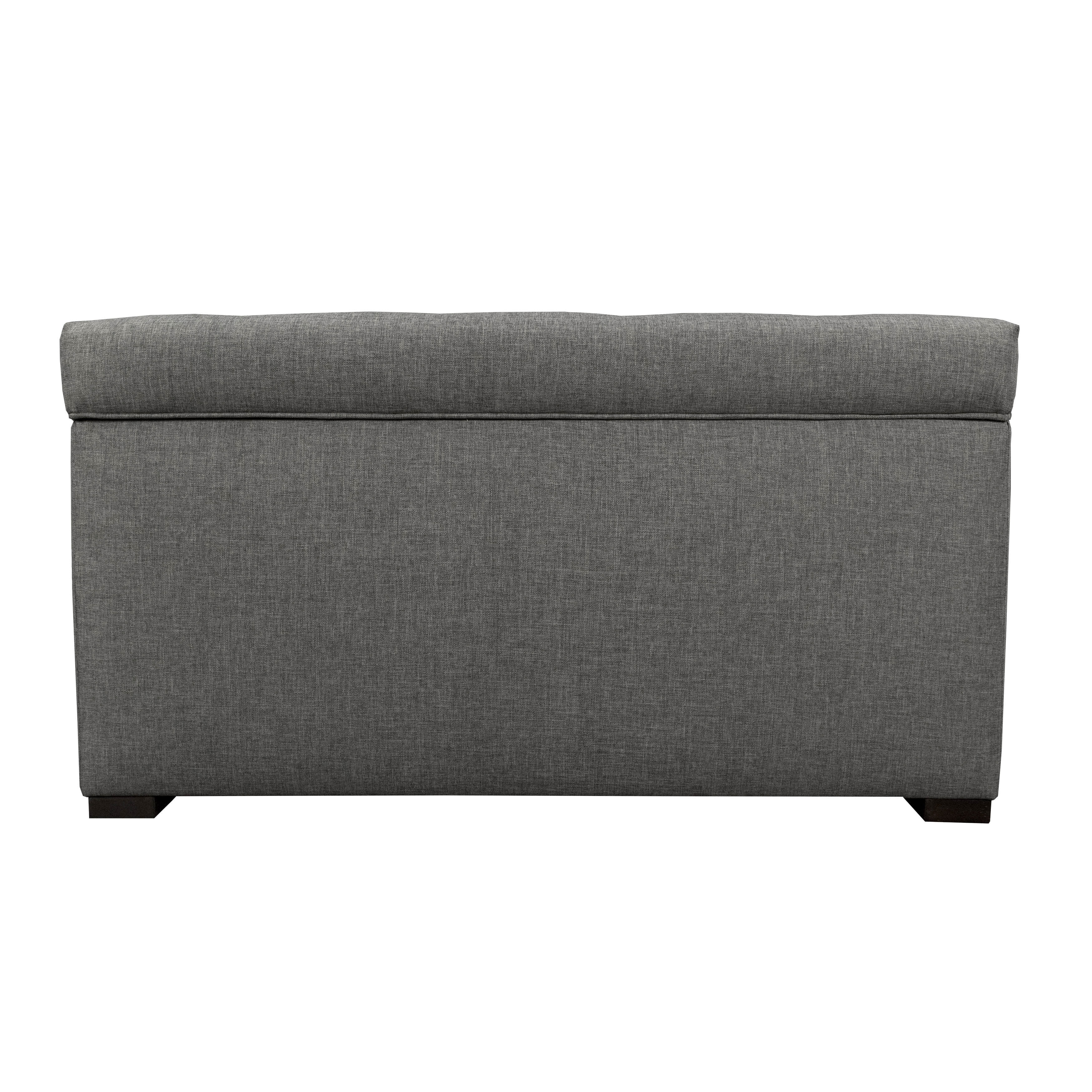 MJL Furniture Designs Angela 8-button Tufted Sand Storage Trunk Bench ...