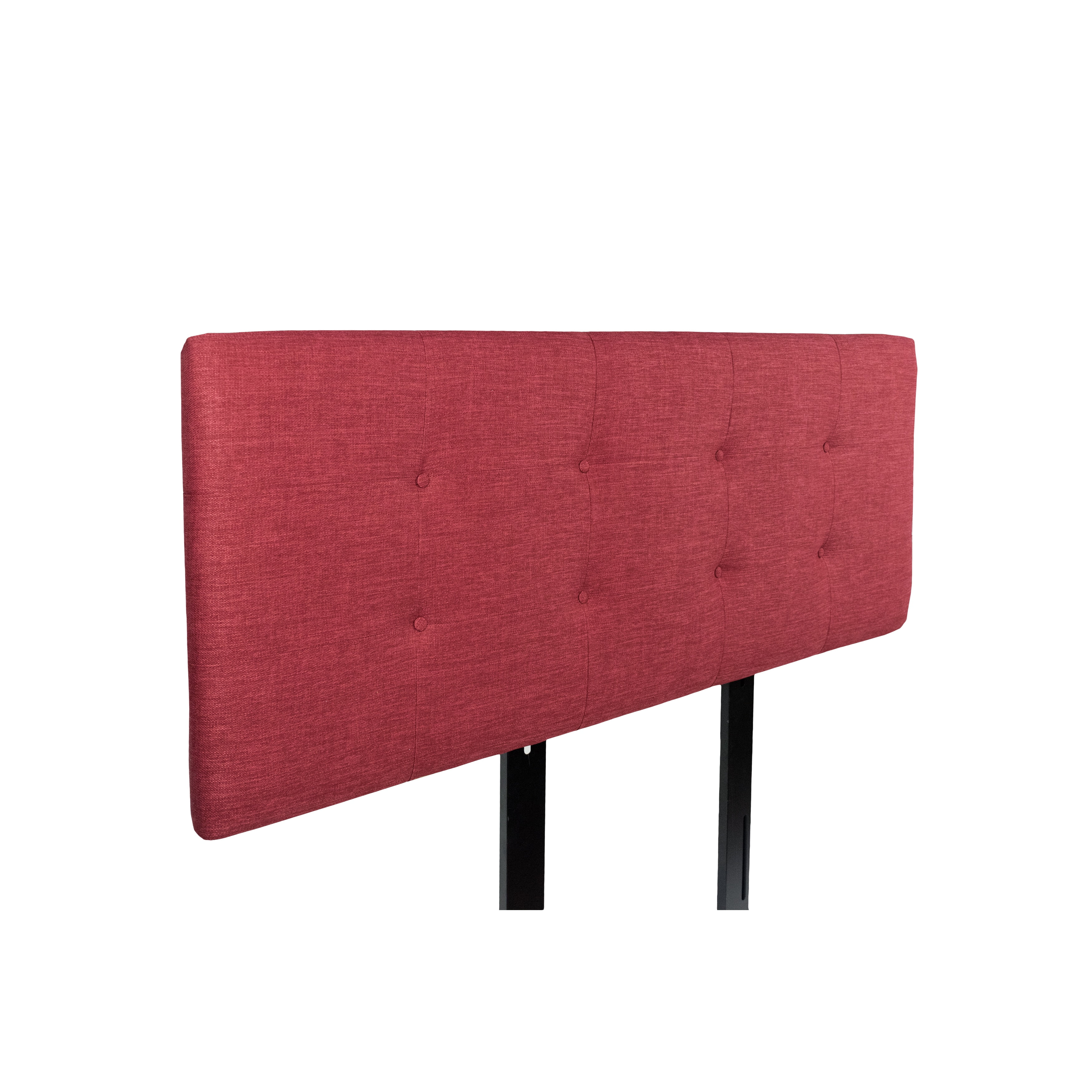 MJL Furniture Designs MJL Furniture Ali Button Tufted Key Largo Ruby Upholstered Headboard Queen ...