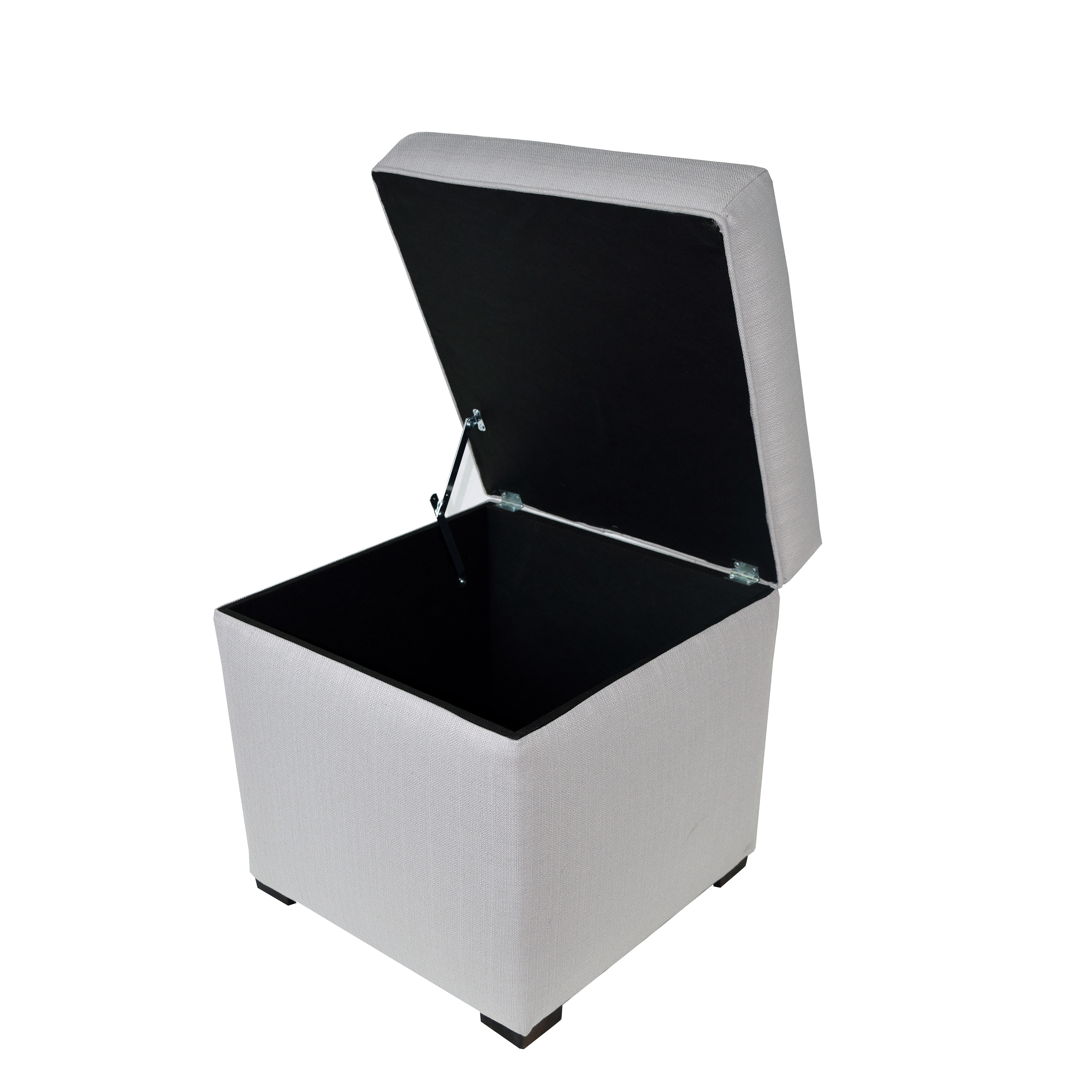 MJL Furniture Designs Tami Sachi Square Storage Ottoman Silver ...