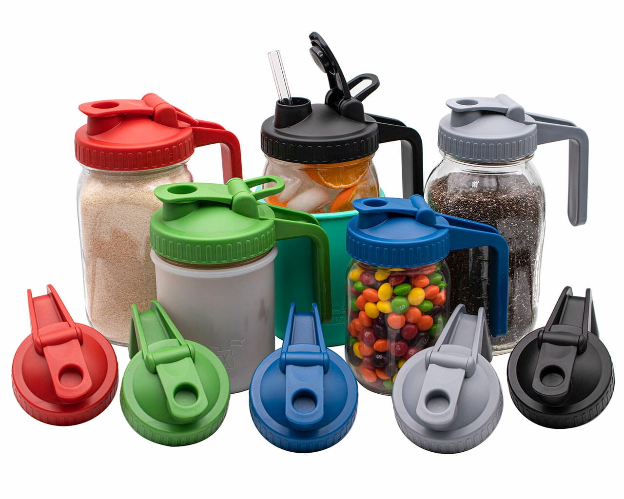 MJL Pour & Store Pitcher Lid with Handle for Mason Jars - Walmart.com