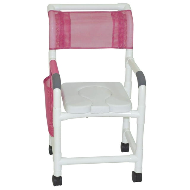 MJM International 118-3TW-SSDD Shower Chair with Dual Usage Soft Seat ...