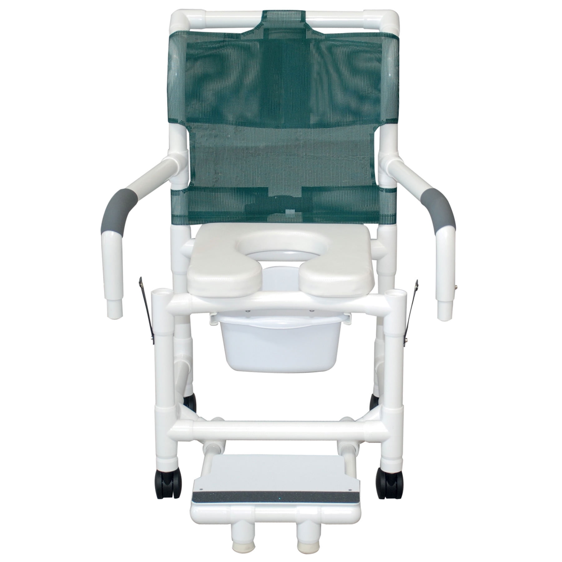 MJM International 118-3TW-SSDE-DDA-SFS-SQ-PAIL Shower Chair with Soft ...