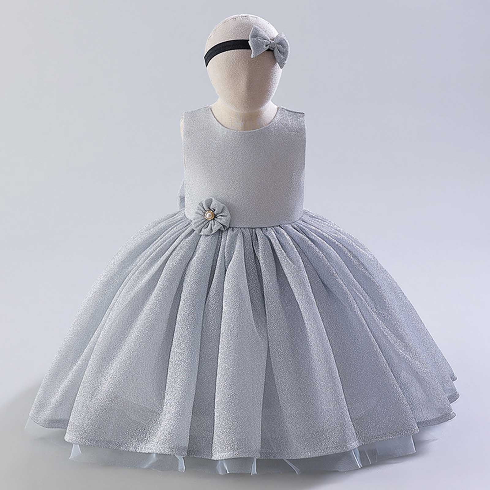 MJTBGFSWG Girls Clothes Kids Girls Floral Cute Dress Party Child Gown ...