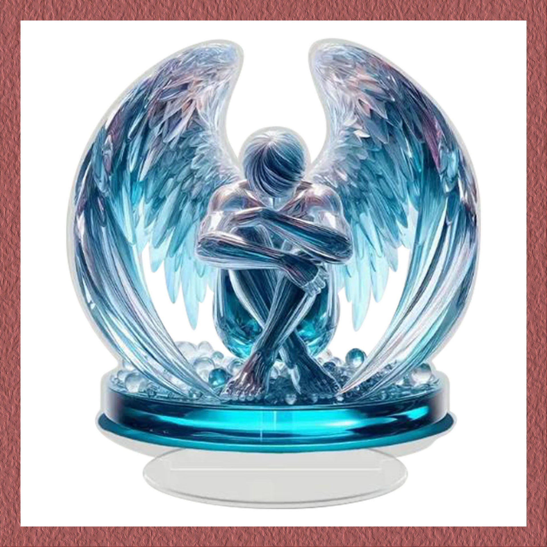 MJTYUTMO Angel Figurine - Sculpted Hand-Painted Figurine - Angel Wings ...