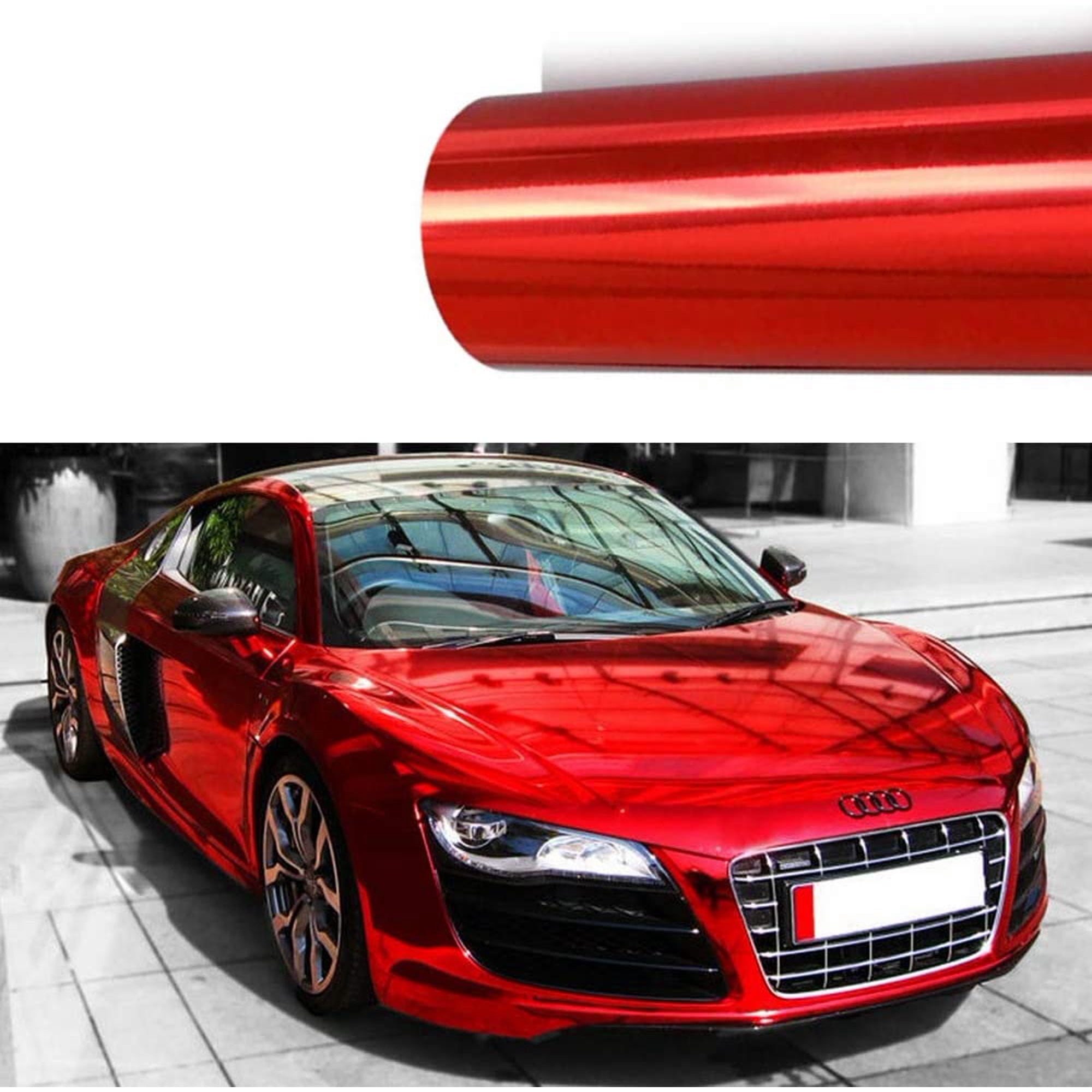 MJVINYL Chrome Mirror Vinyl Film Wrap 120" x 60" Automotive Decals ...