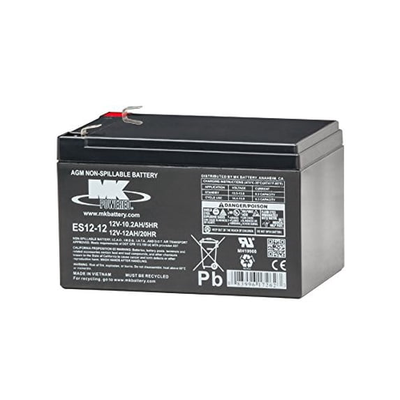MK Battery ES12-12 Maintenance-Free Rechargeable Sealed Lead-Acid ...
