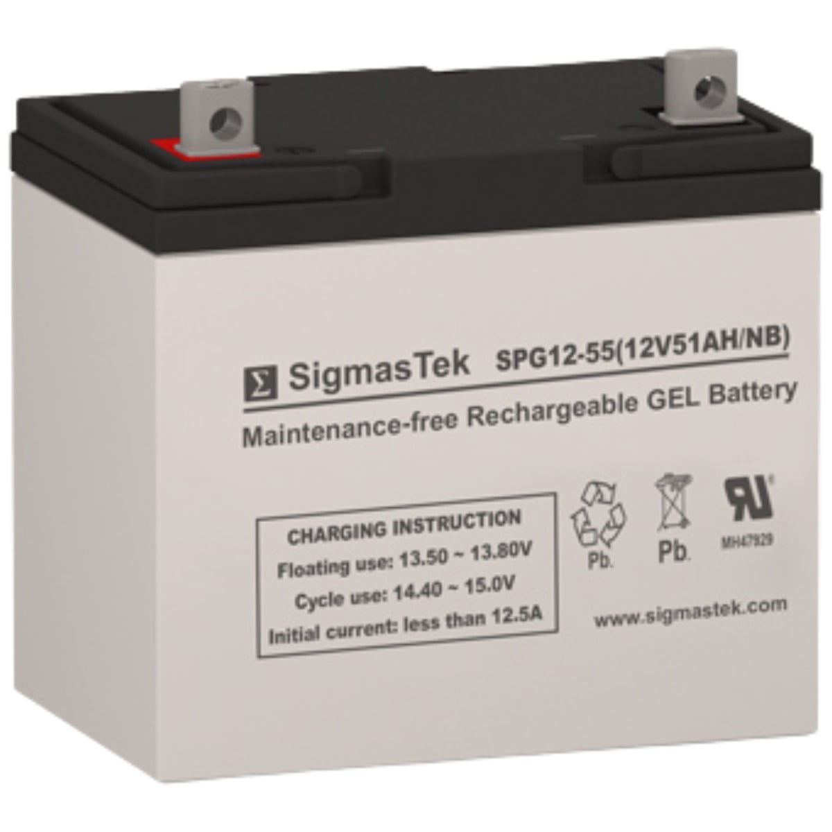 MK Battery M22NF SLD G GEL Battery Replacement by SigmasTek 12V 55AH Pure Gel Technology ...