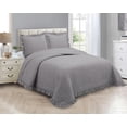 MK Collection Beige Full/Queen Quilted Coverlet Bedspread Set, Embossed ...