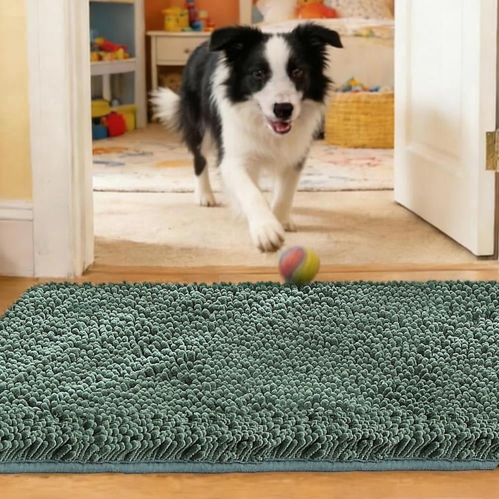 MK Gdledy Ultra Absorbent Grippy Doormat for Muddy Dog Paws, Machine ...