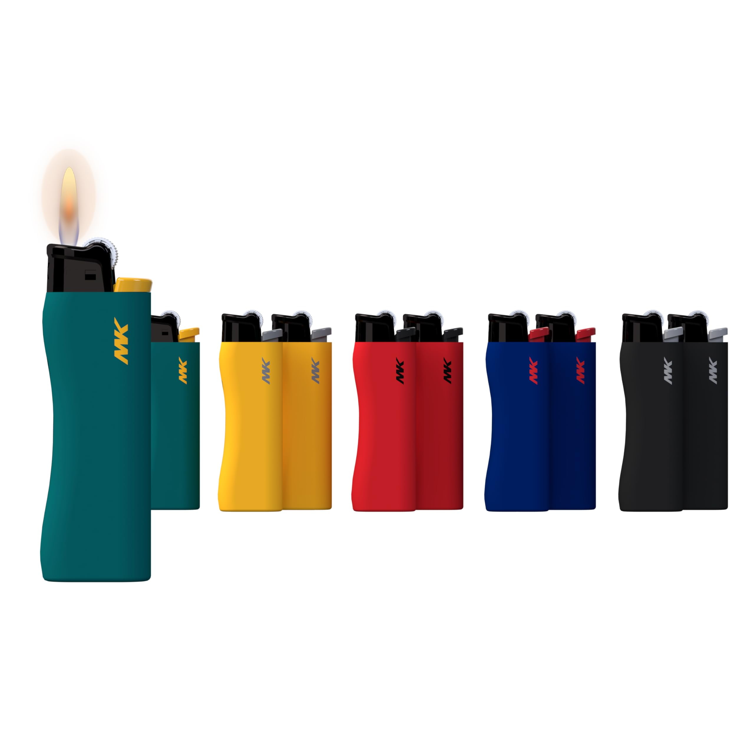 MK Lighter 9G Flint Strike Refillable Lighters, Ideal to use as Candle ...