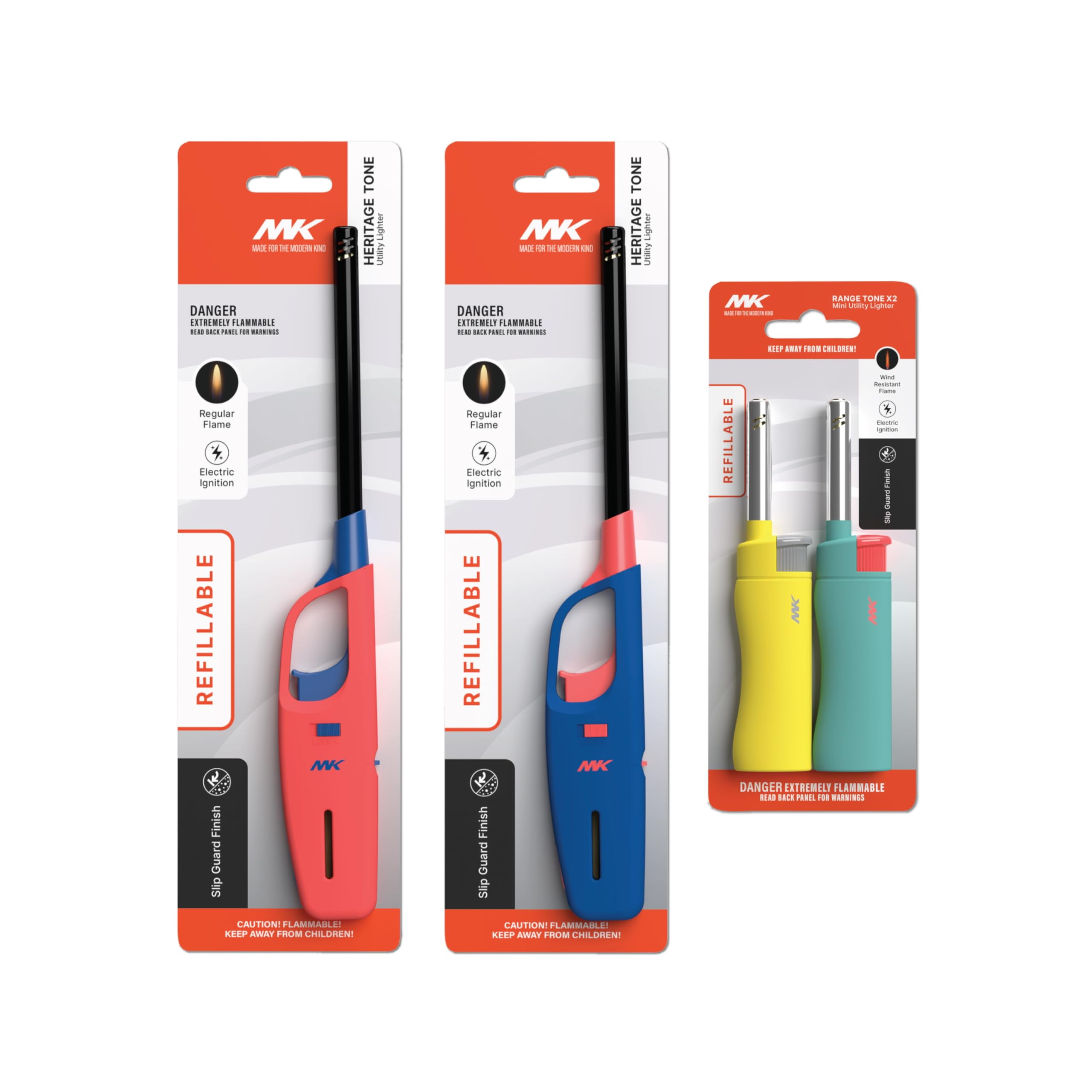 MK Lighters, Multi-Purpose Classic and Flex Wand Candle Lighters ...