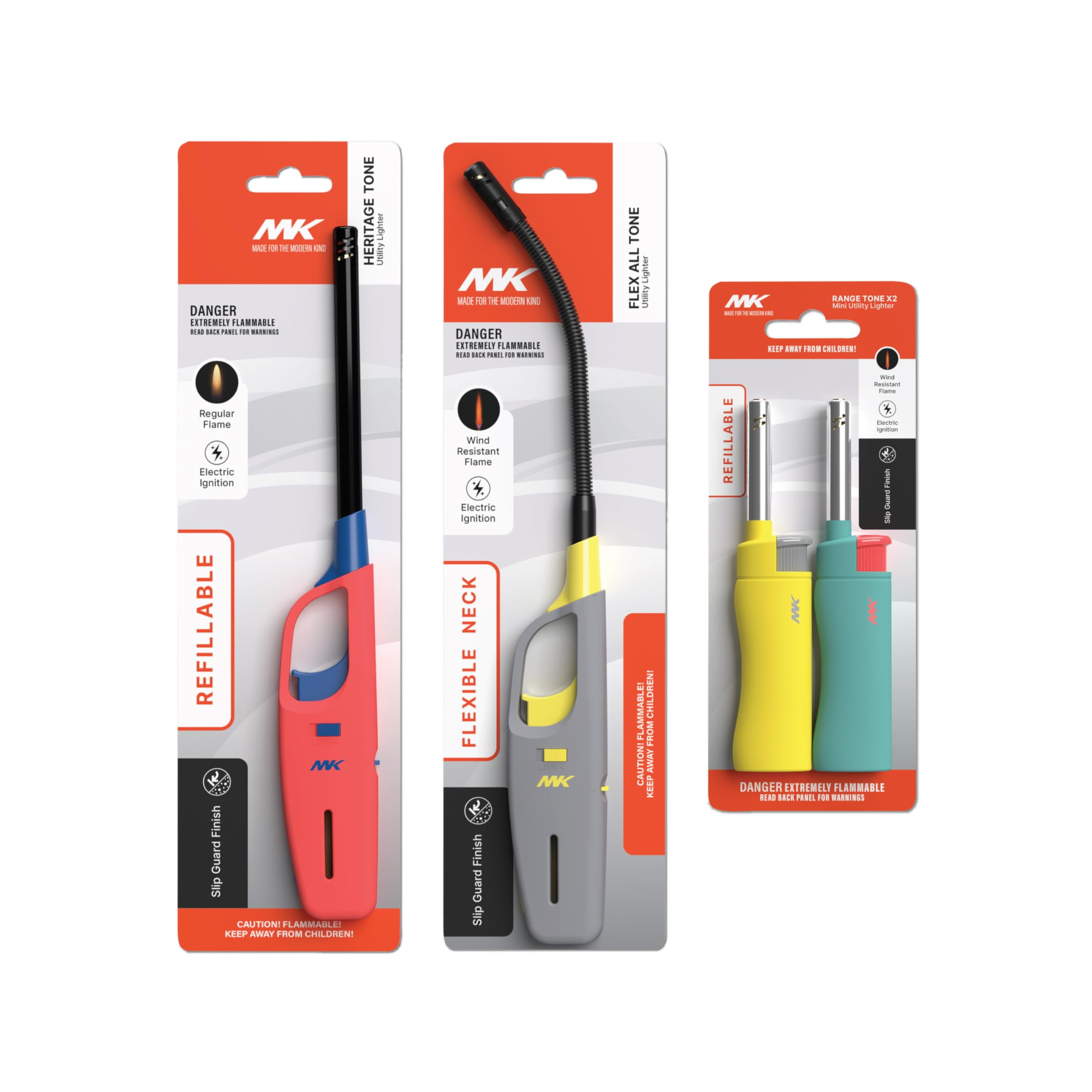 MK Lighters, Multi-Purpose Classic and Flex Wand Candle Lighters ...