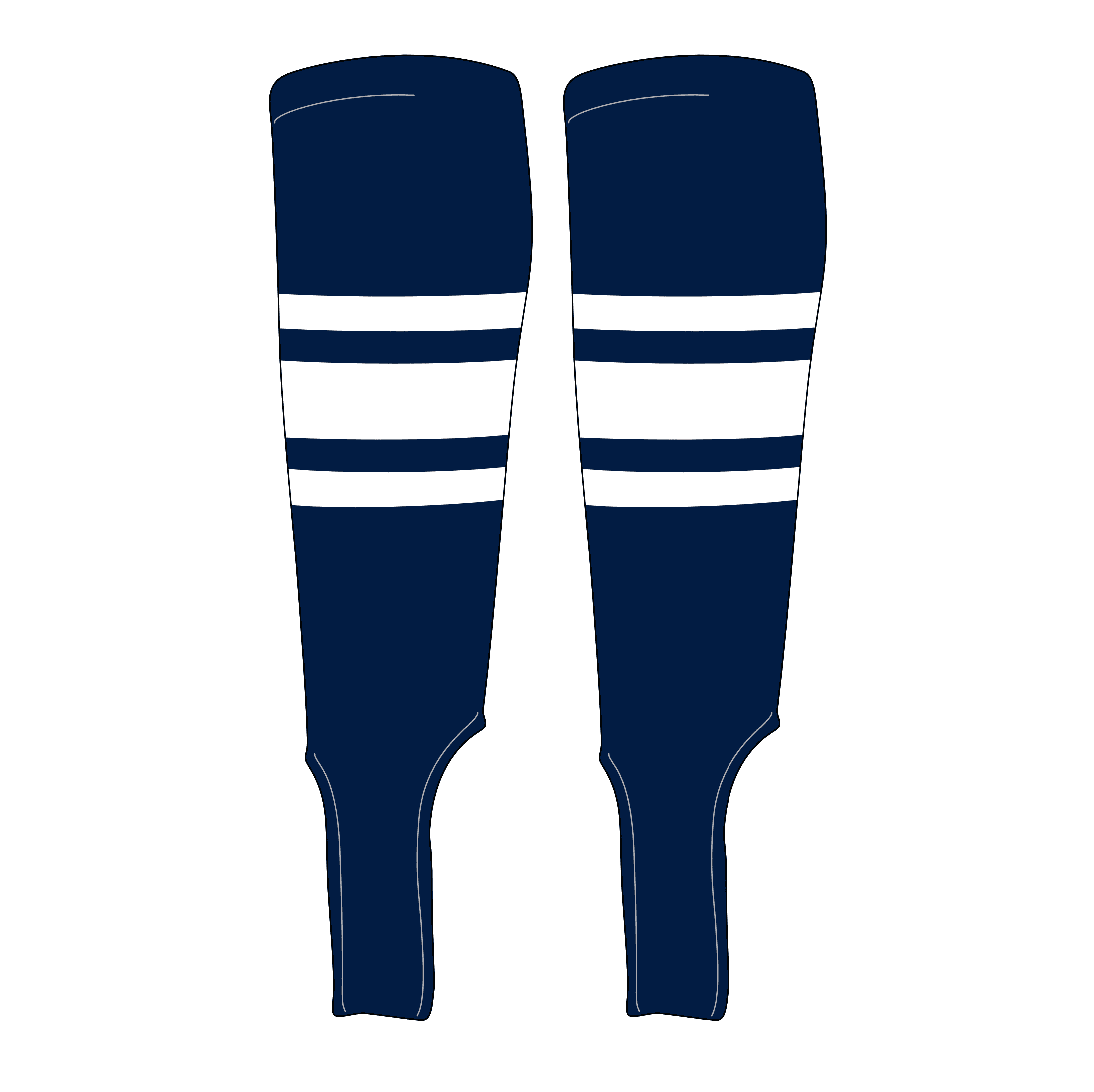 MK Socks Traditional Baseball Stirrups Pattern B-5 Navy, White (L ...