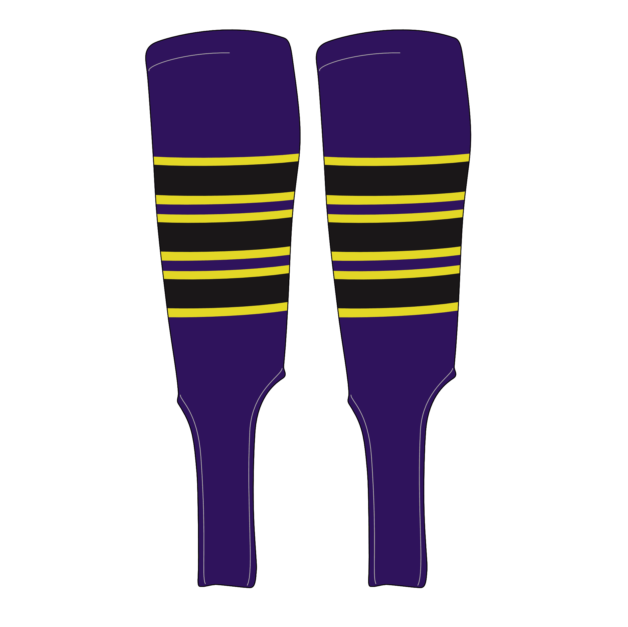 MK Socks Traditional Baseball Stirrups Pattern C-7 Purple, Bright ...