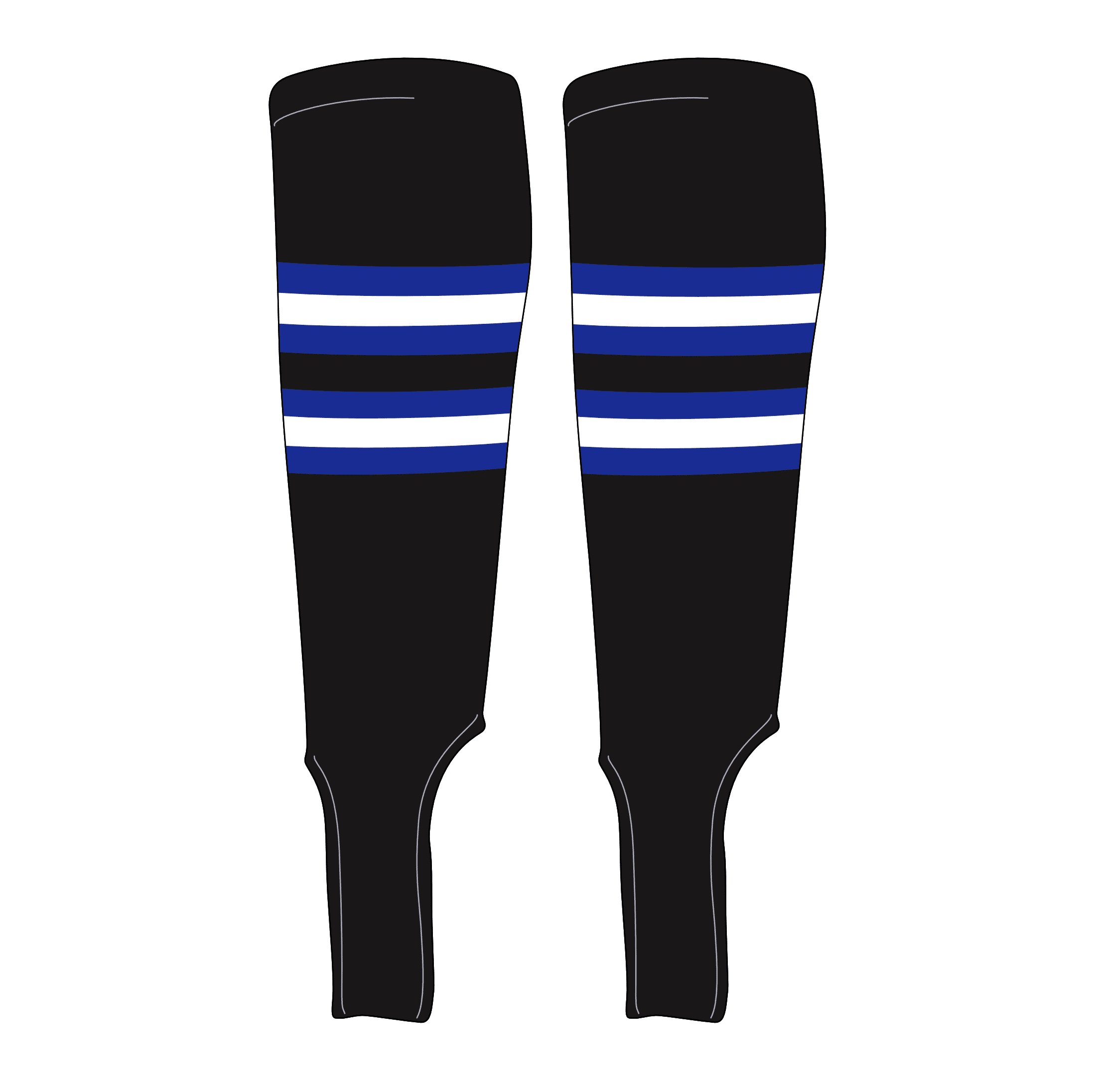 MK Socks Traditional Baseball Stirrups Pattern F-5 Black, Royal, White ...