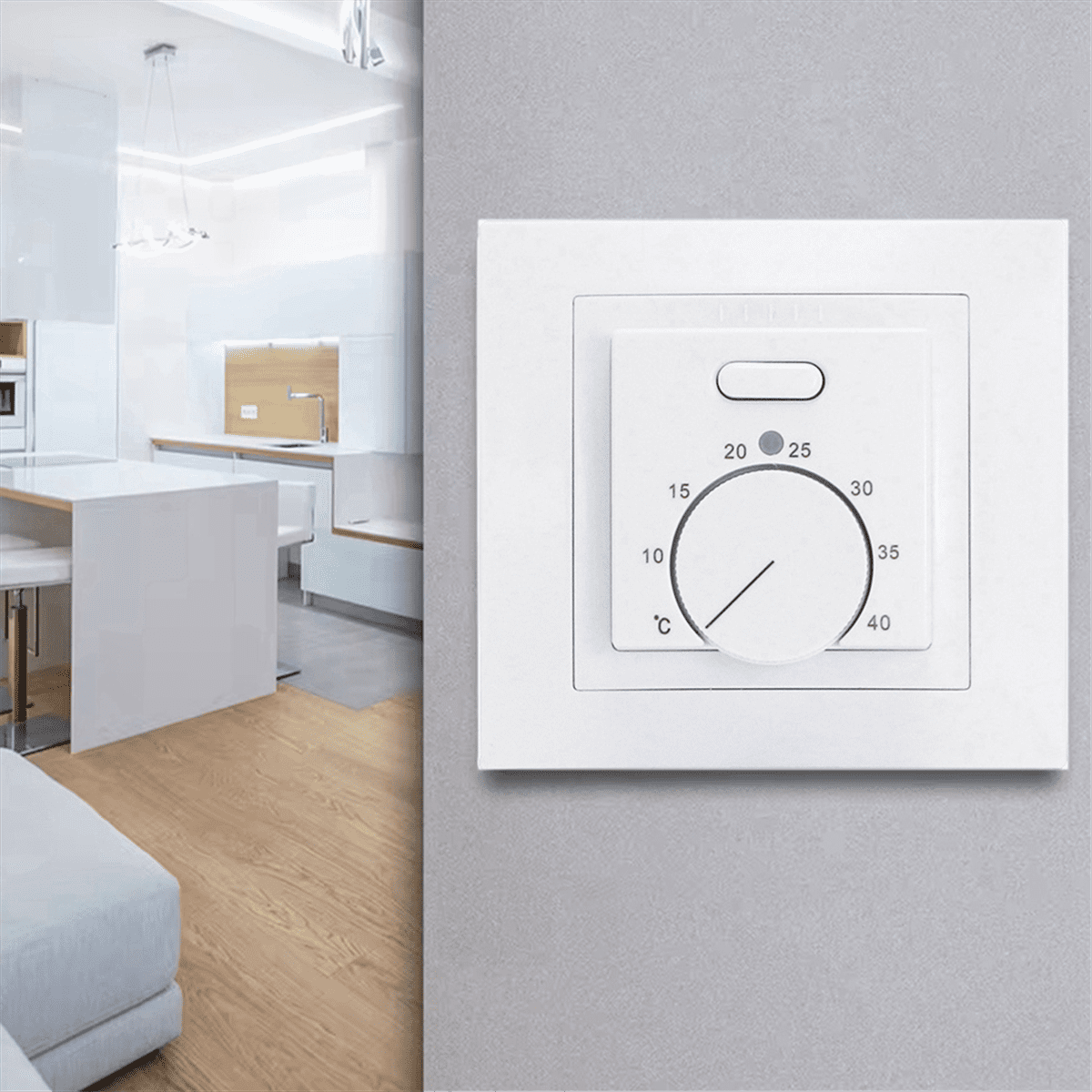 MK05 Room Thermostat Floor Heating Room Thermostat 220V 16A Temperature ...