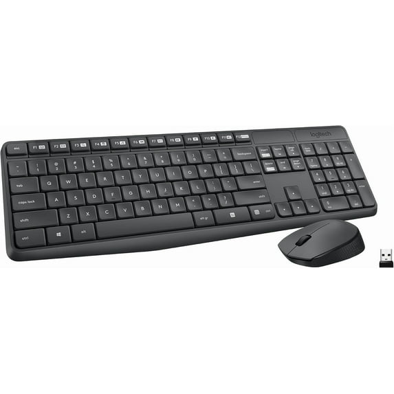 MK235 Wireless Keyboard and Mouse Combo for Windows, 2.4 GHz Wireless ...