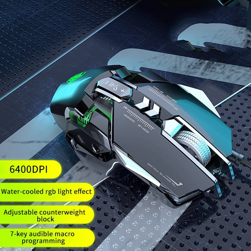 MK300 Wired Gaming Mouse Seven-key Macro Programming Mouse with Six ...