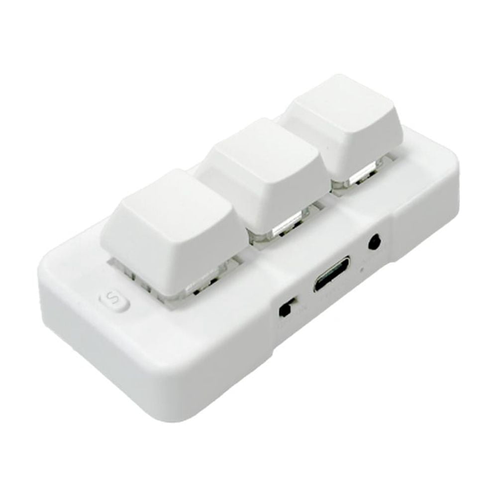 MK321BT 3-Key Mini Customized Mechanical Keyboard Blue Switch USB+BT ...