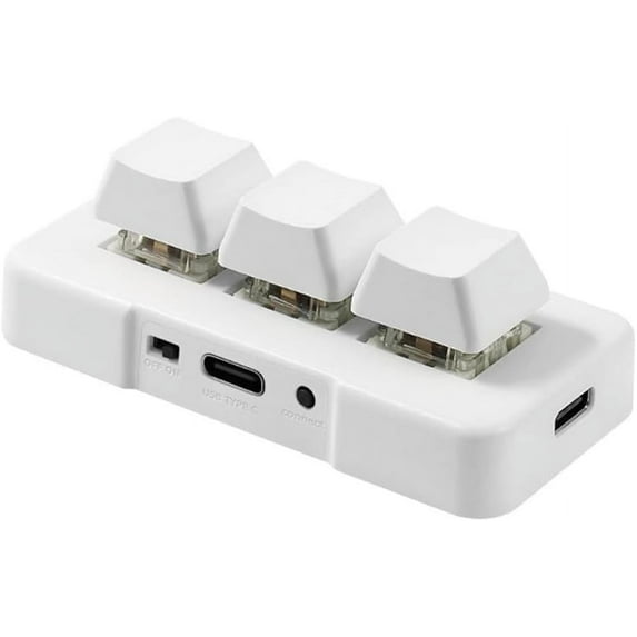 MK321BT Mini 3-Key Customized Keyboard – Blue Switch, USB & Bluetooth ...