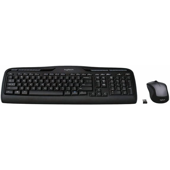 MK335 Quiet Wireless Keyboard and Mouse Combo - Black/Silver Keyboard ...