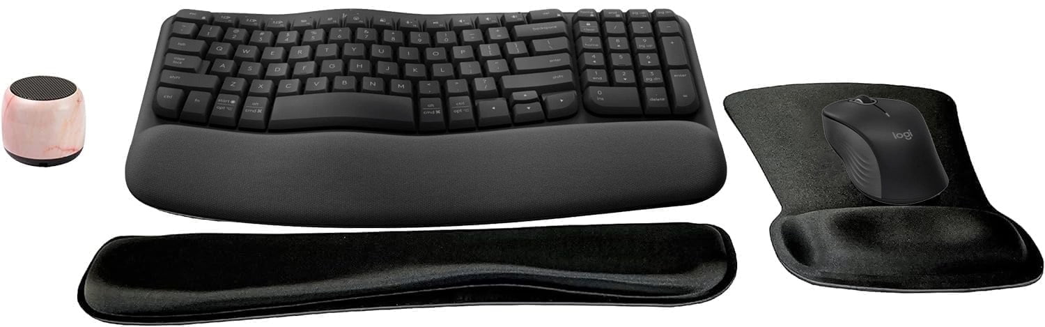 MK550 Wireless Wave Keyboard Mouse Combo 2.4 GHz Frequency/30 ft ...