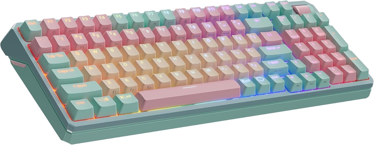 MK770 Macaron Wireless Mechanical RGB Gaming Keyboard, Kailh Box V2 ...