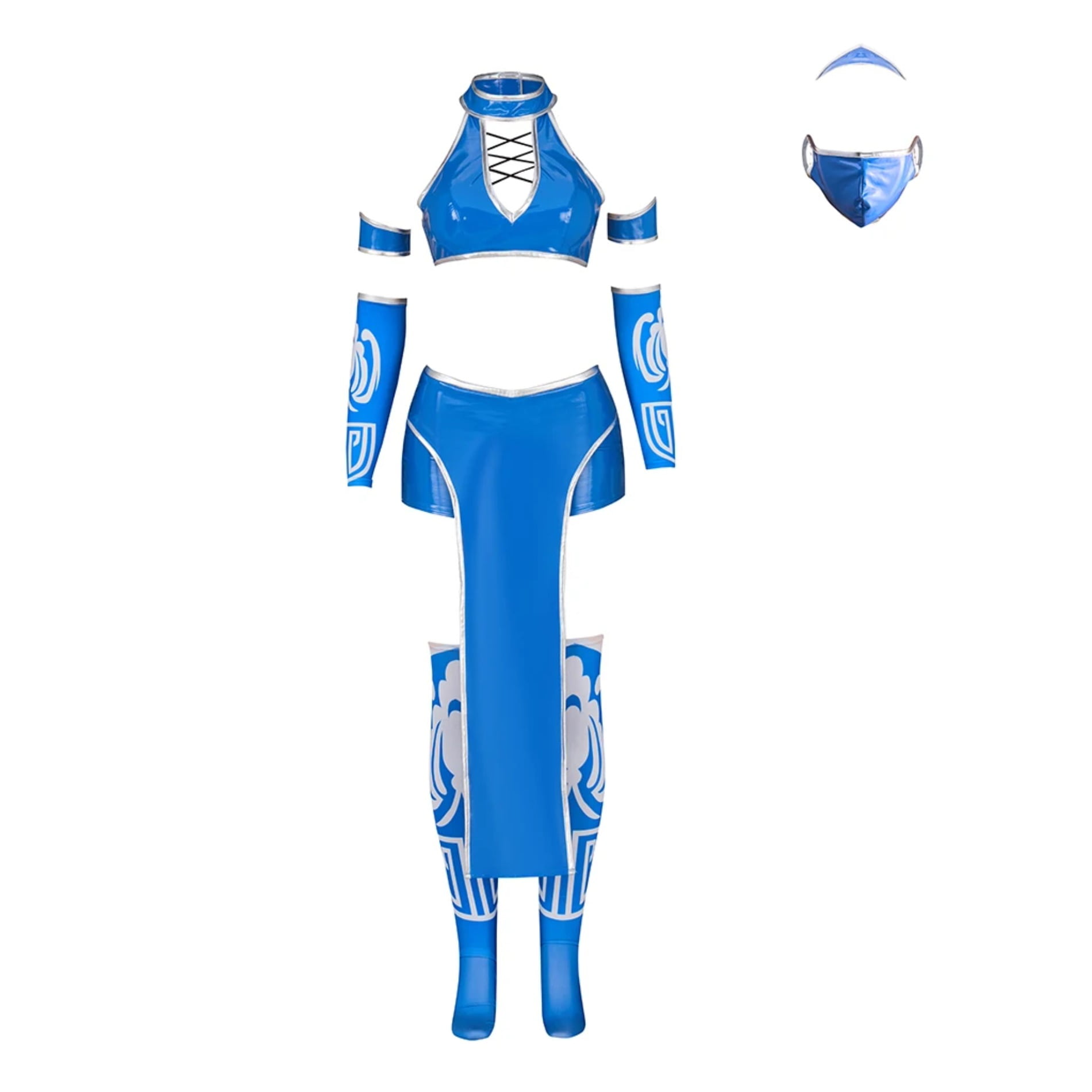 MK9 Costume Sexy Women Blue Bikini Set Combat Uniform Suit - Walmart.com