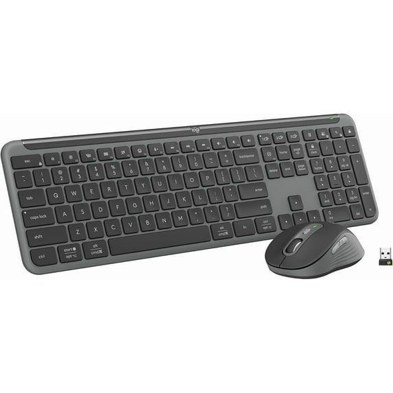 MK955 Signature Slim Wireless Keyboard and Mouse Combo, for Larger ...