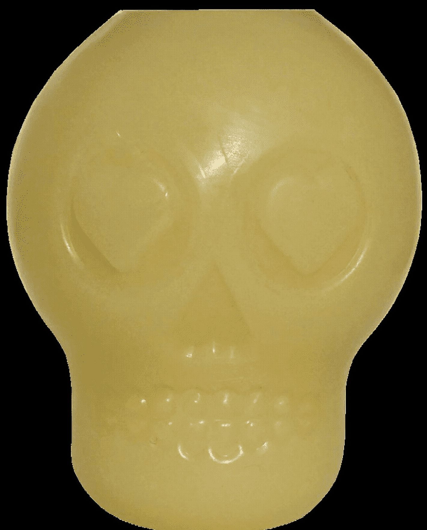 MKB Glow in the Dark Sugar Skull Chew Toy & Treat Dispenser - Walmart.com