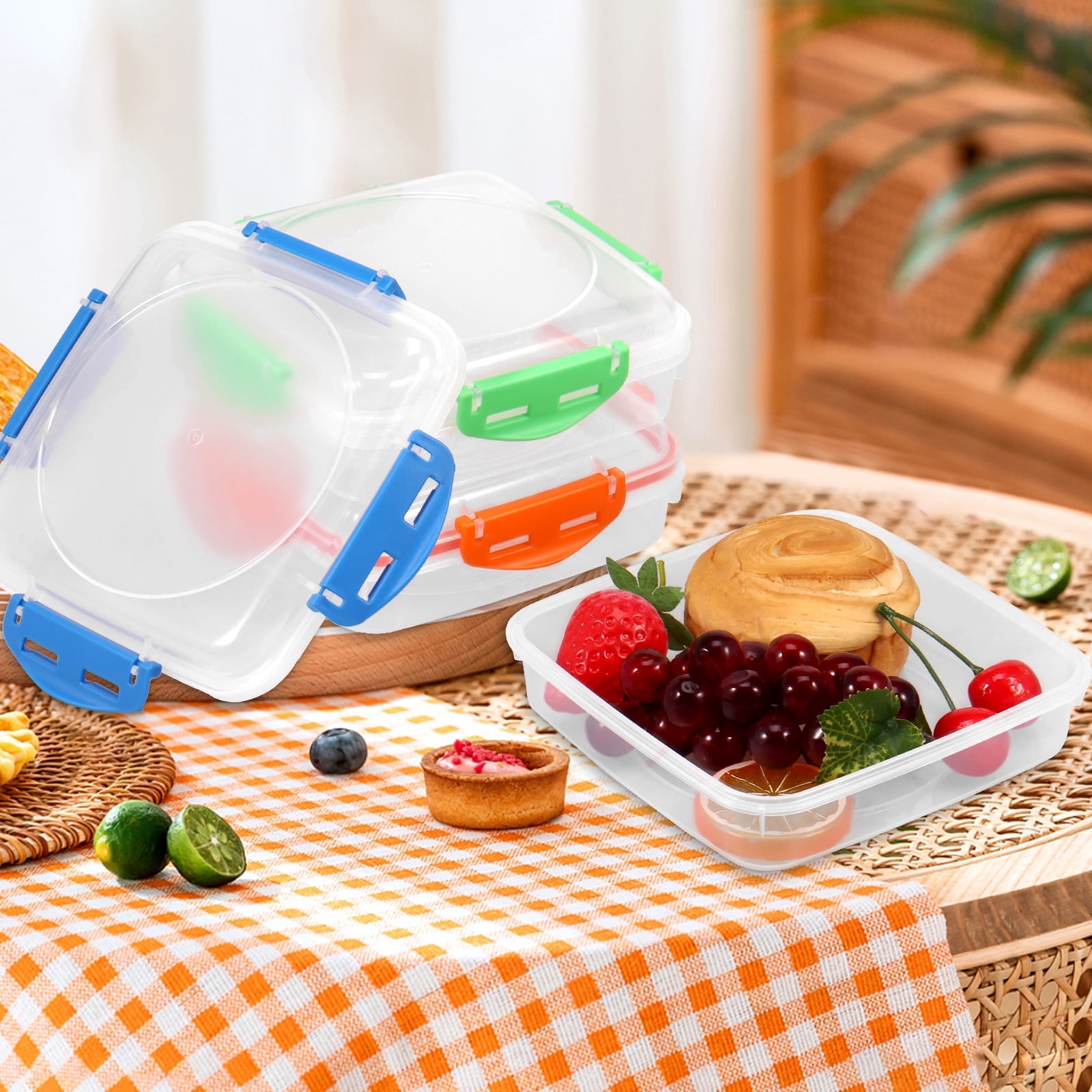 MKBL 3Pcs 500ml/16oz Sandwich Containers Airtight Food Storage ...