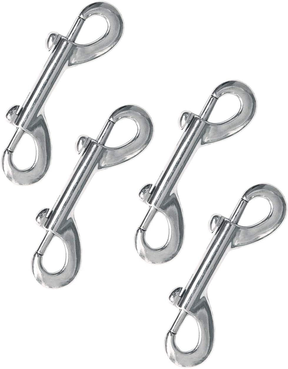 MKBL Nickel Plated Double Ended Bolt Snap Hook Set, Pack of 4 - Walmart.com