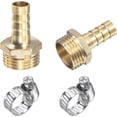 MKEUDQ-Brass Hose Barb Fitting Straight 10mm x G1/2 Male Thread Pipe ...