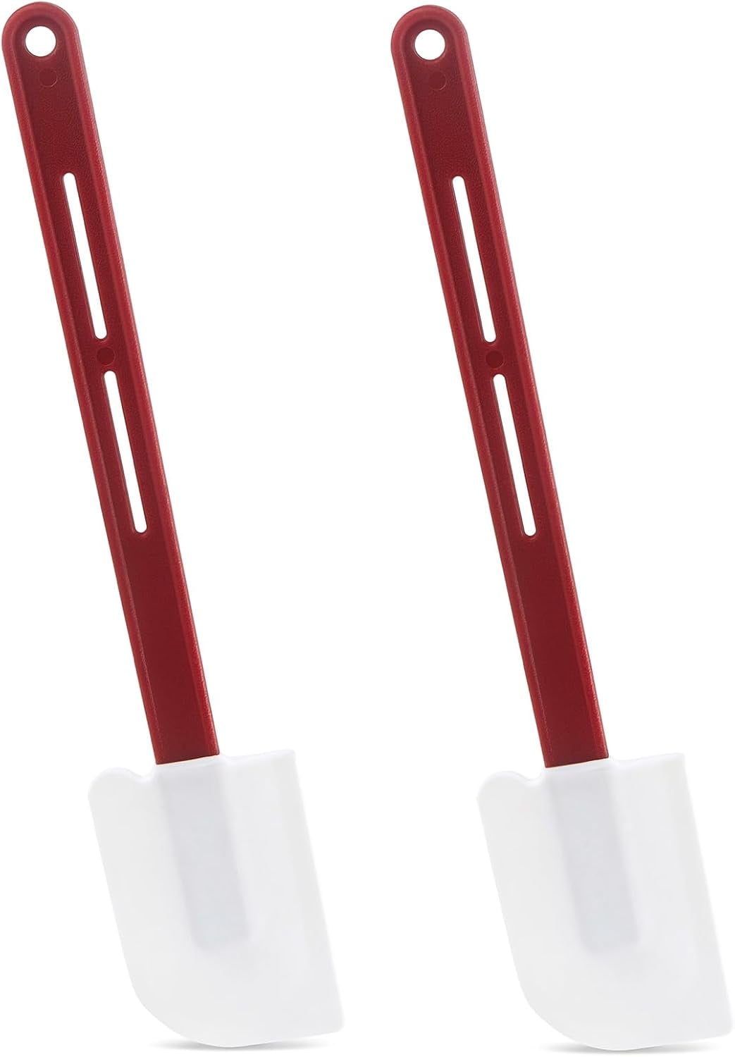 MKEUDQ-Commercial Rubber Spatulas Pack of 2, 10-Inch Silicone Rubber ...