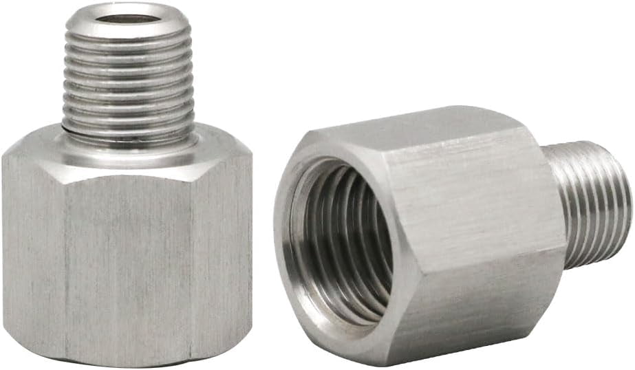 MKEUDQ-Stainless Steel Reducer Adapter NPT1/4 Female to NPT 1/8 Male ...