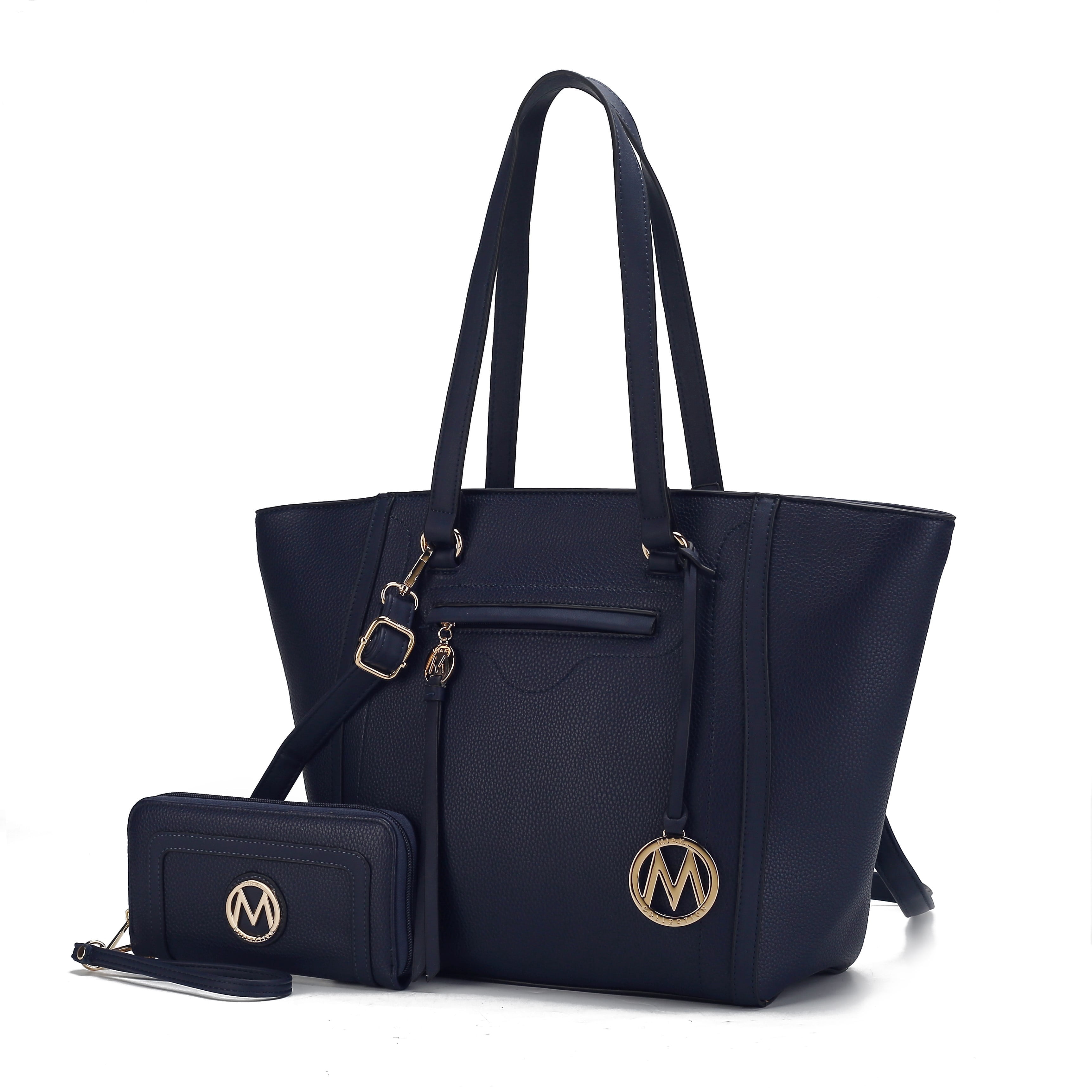 MKF Collection Alexandra Vegan Leather Women's Tote Handbag & Wallet 2 ...
