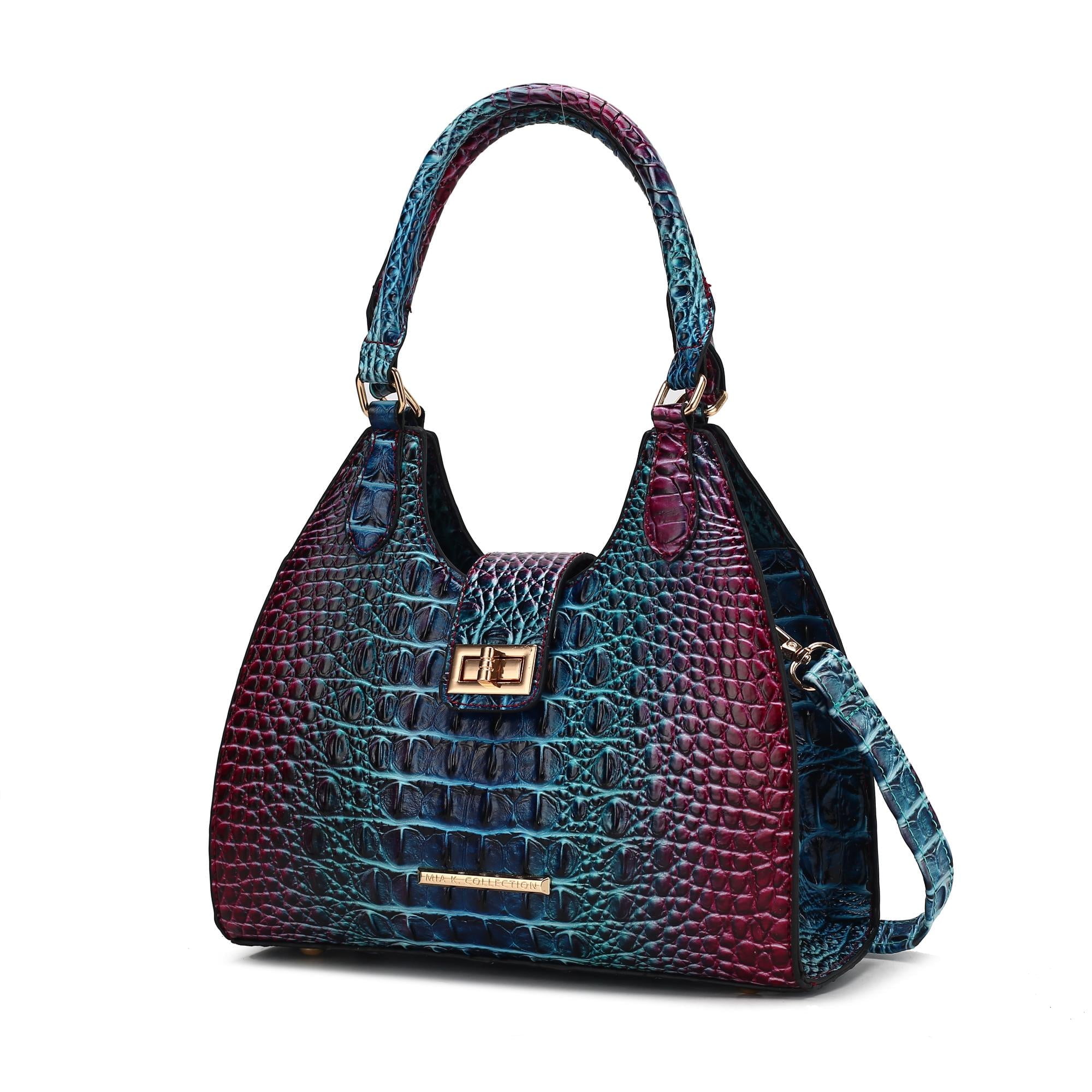 MKF Collection Ava Women's Tote Bag, Gradient Crocodile Vegan Leather ...