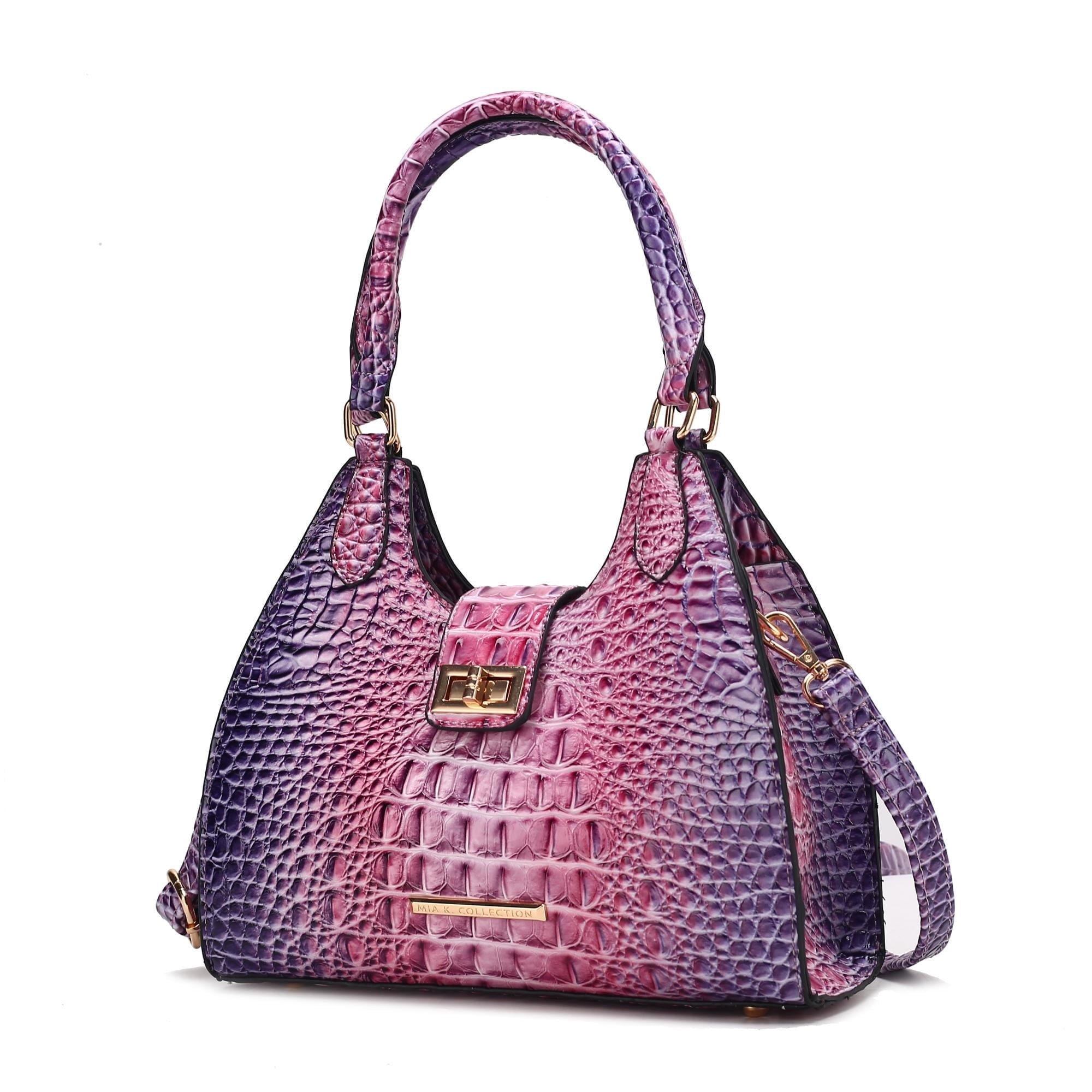 MKF Collection Ava Women's Tote Bag, Gradient Crocodile Vegan Leather ...