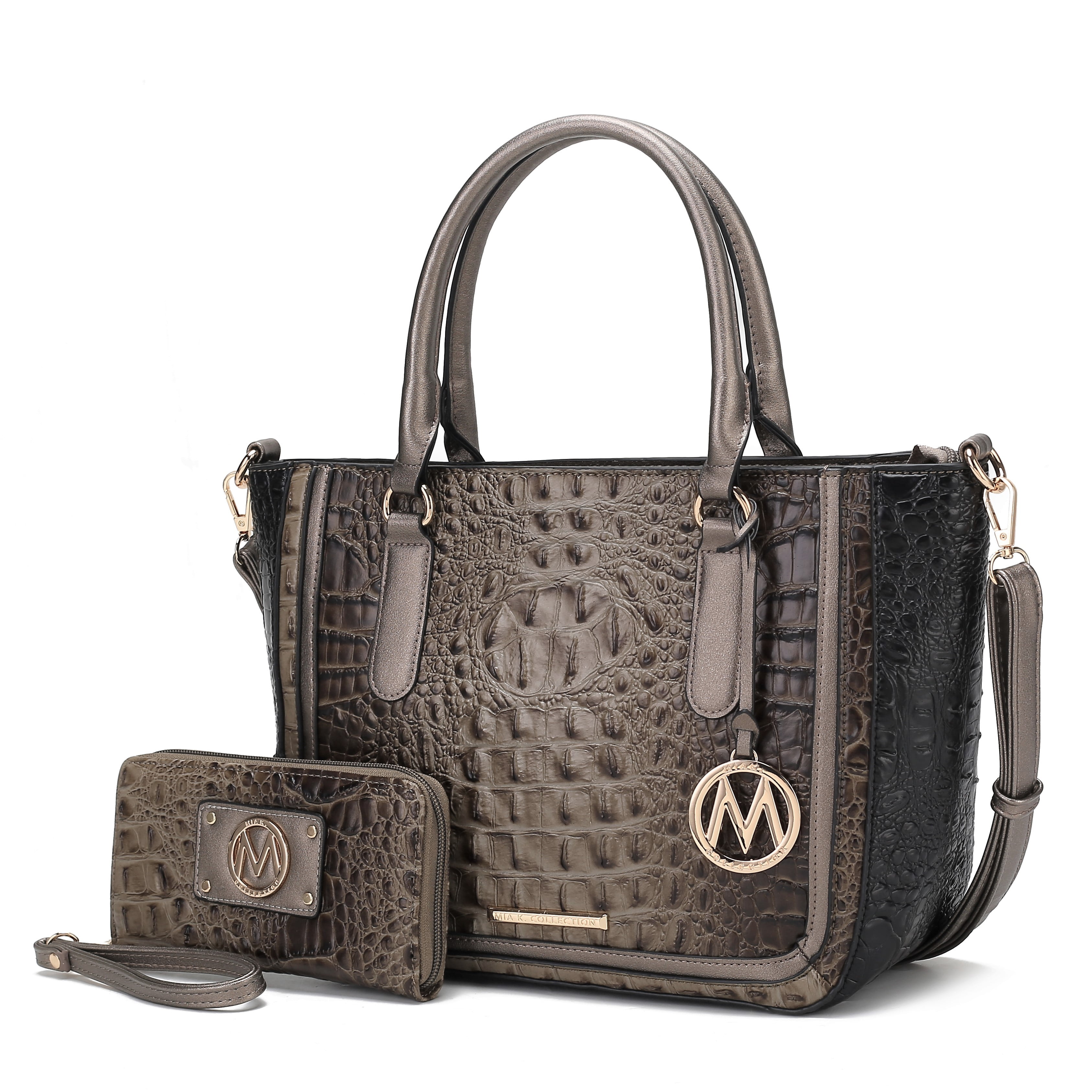 MKF Collection Bonnie Crocodile Vegan Leather Women’s Satchel Bag ...