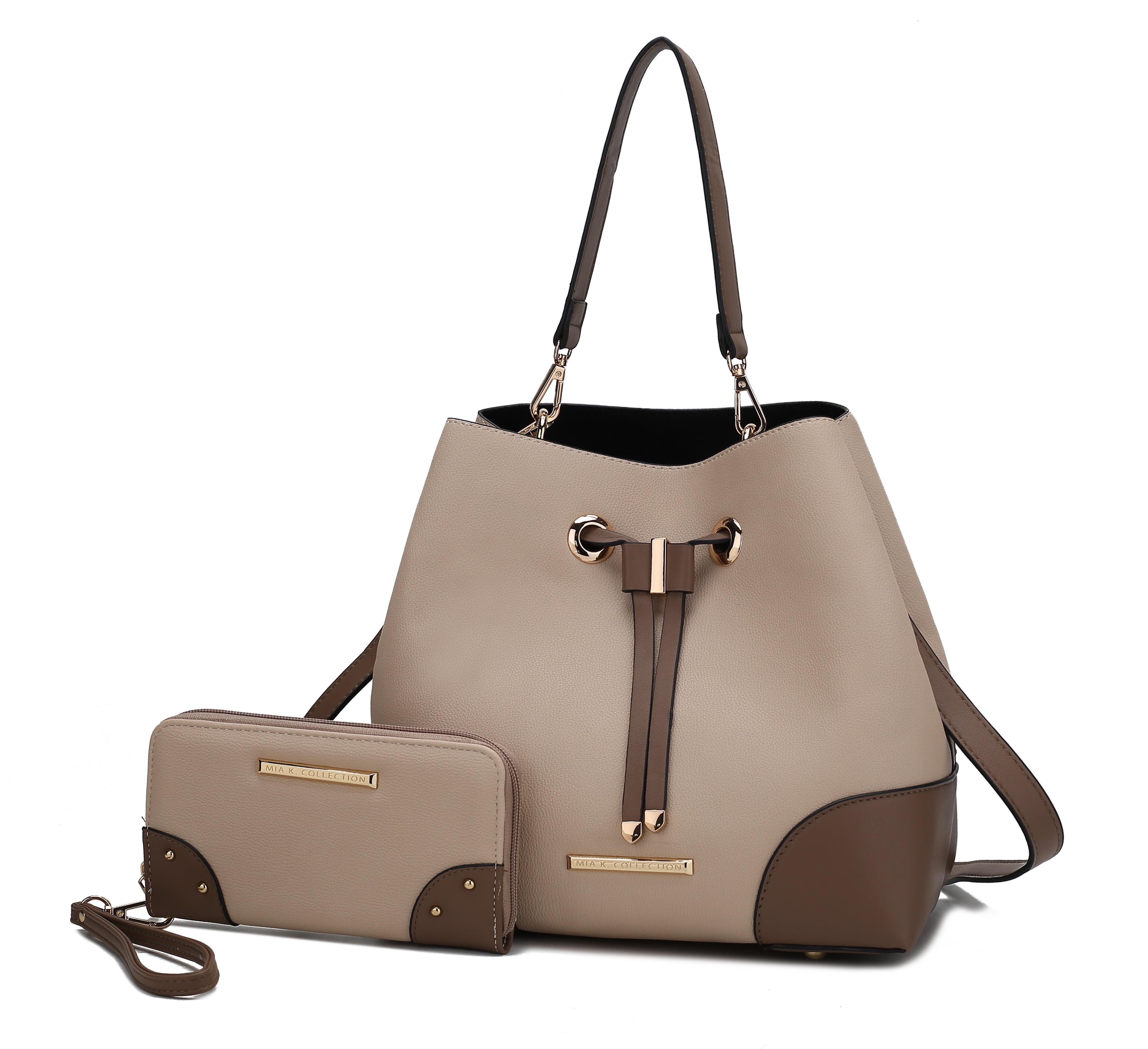 MKF Collection Color Block Bella Bucket & Wallet Set by Mia K ...