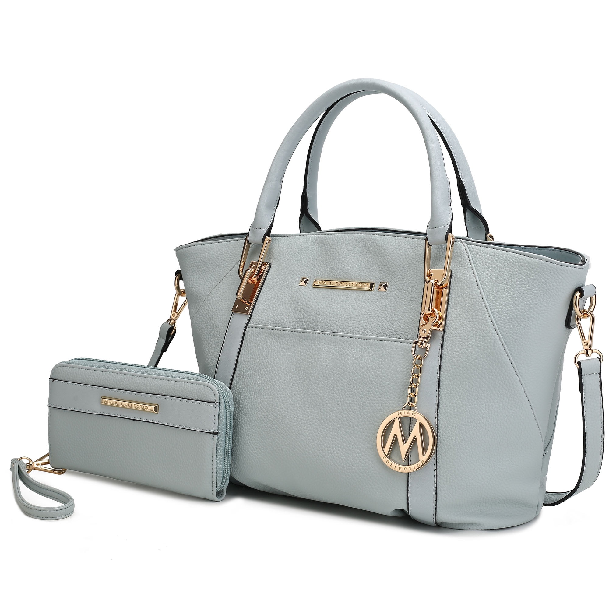 MKF Collection Darielle Women's Satchel Bag & Wallet Set, Vegan Leather ...