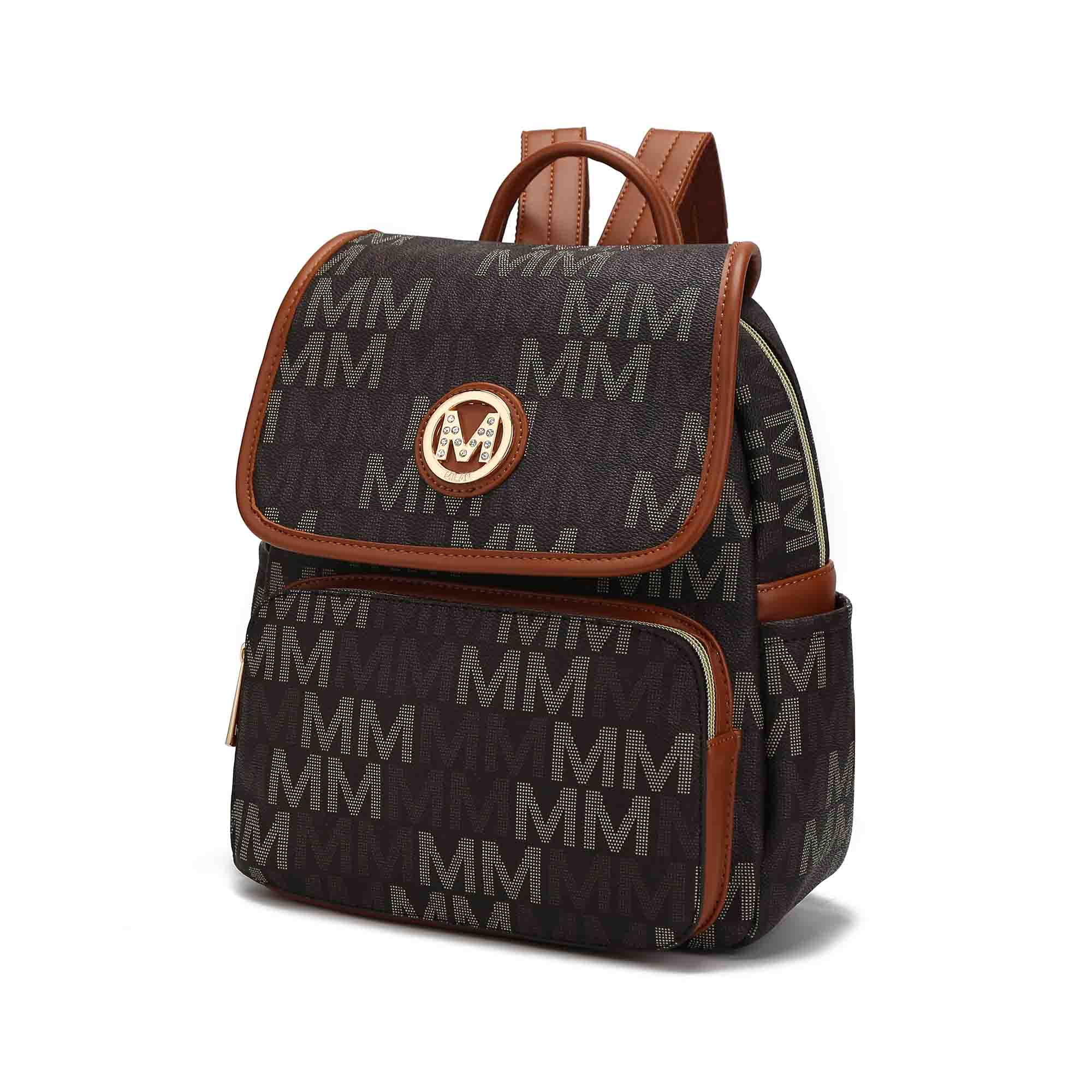 MKF Collection Drea Vegan Leather Women's Backpack by Mia K - Brown ...