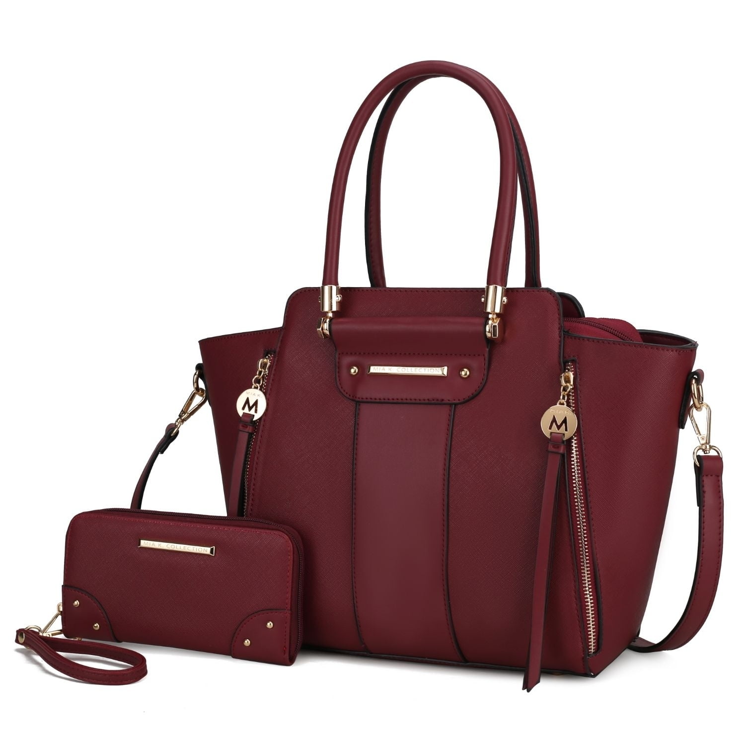 MKF Collection Eliana Women's Vegan Leather Tote Bag & Wallet 2-Piece ...