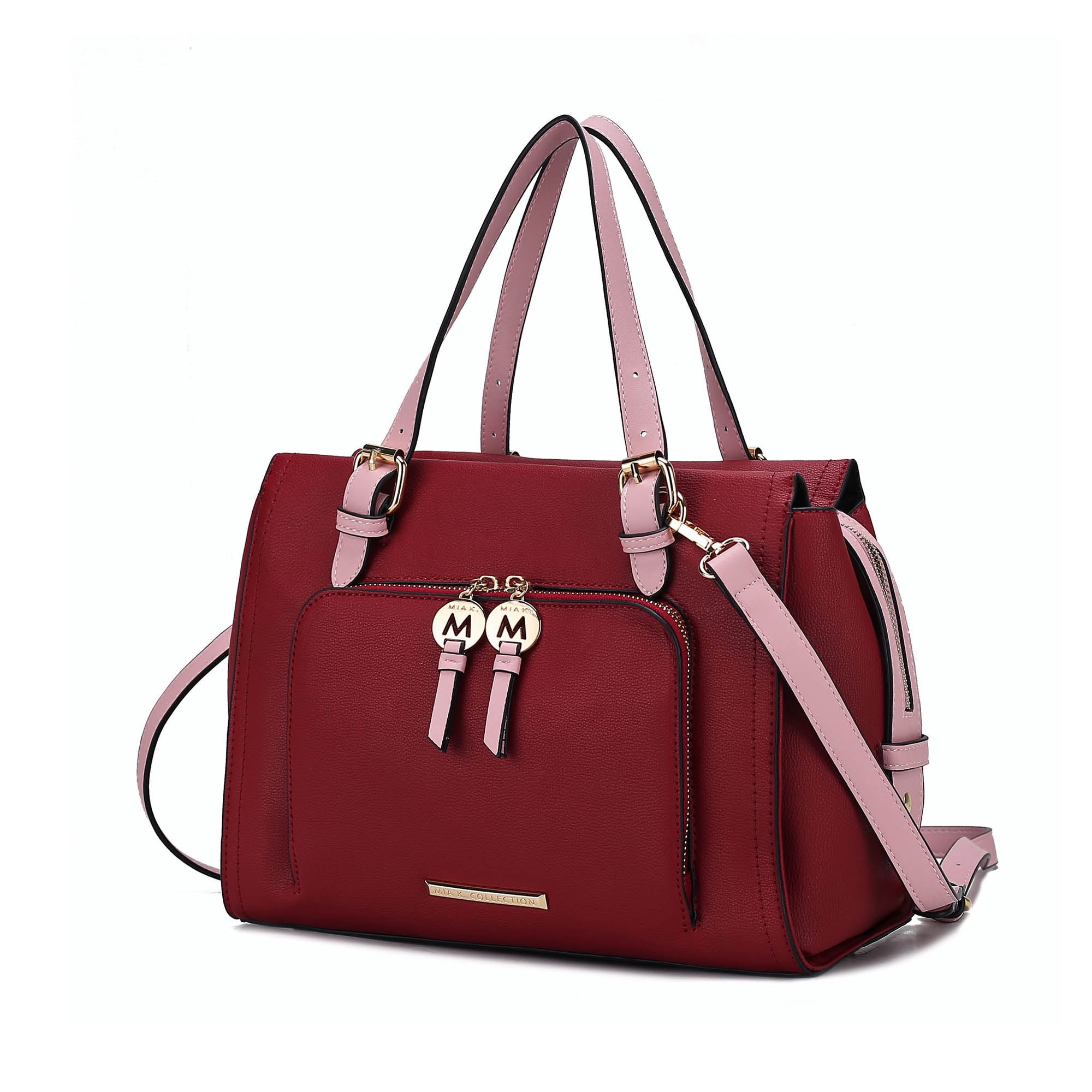 MKF Collection Elise Women’s Satchel Bag, Vegan Leather Large Handbag ...