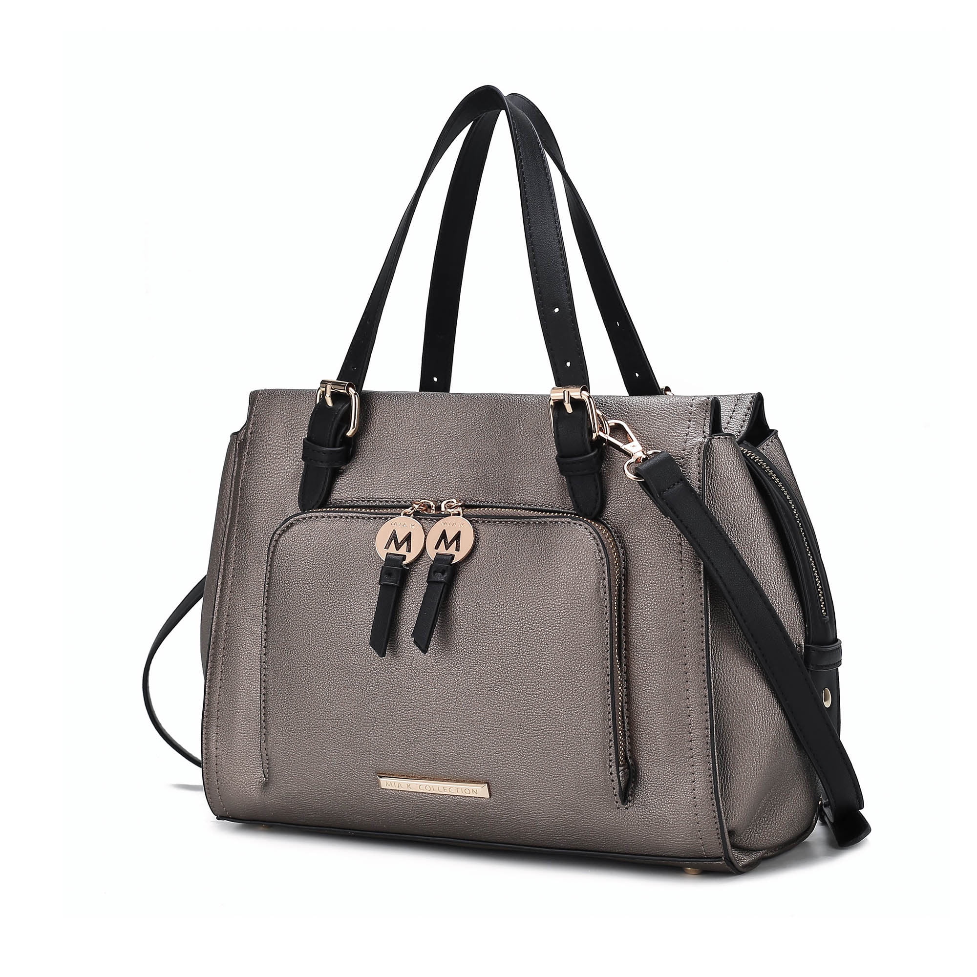 MKF Collection Elise Women’s Satchel Bag, Vegan Leather Large Handbag ...