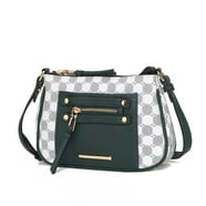 Mia K. Collection Estella Signature Satchel Bag - Walmart.com