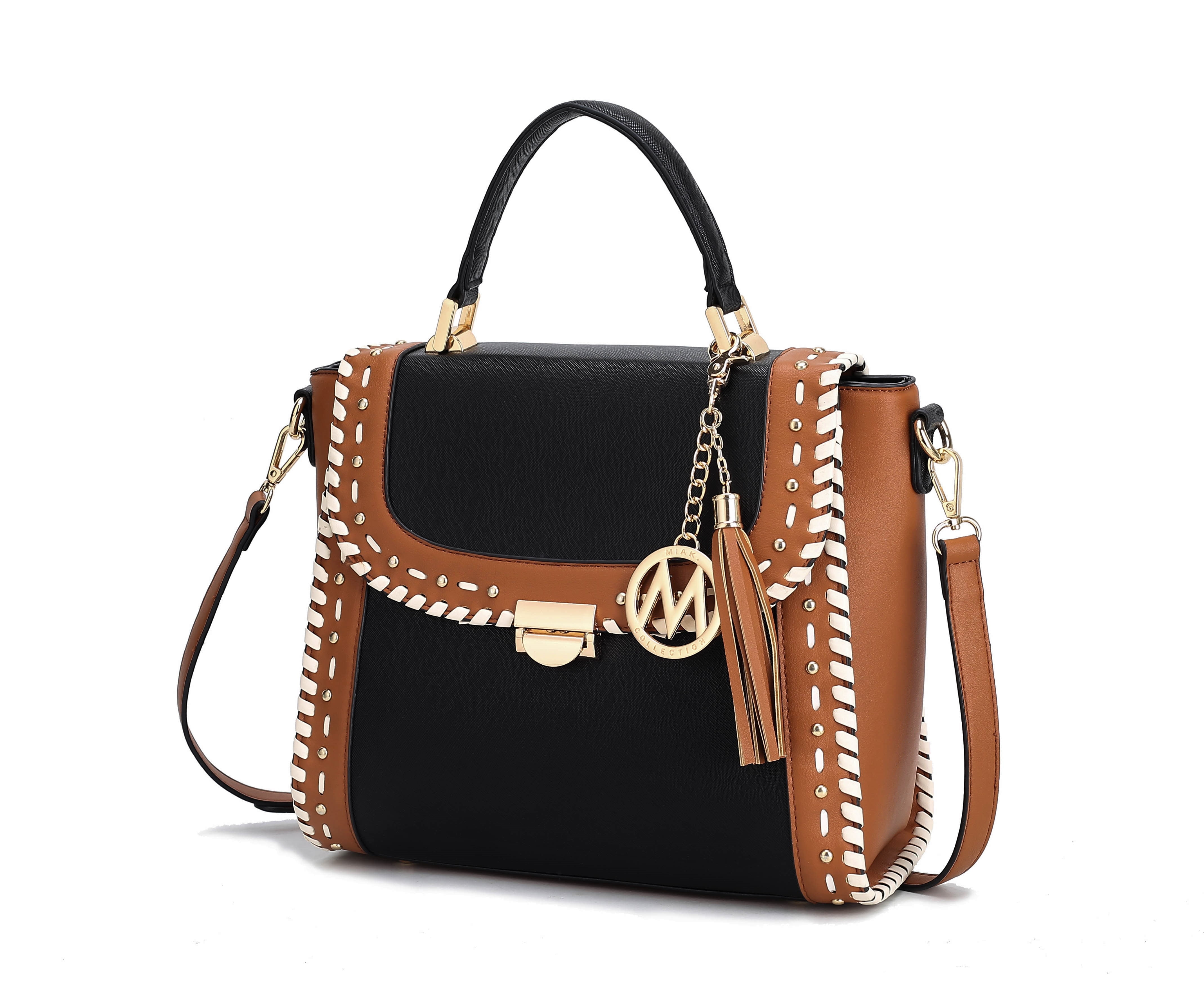 MKF Collection Flora Vegan Leather Women's Satchel Bag, Designer Top ...